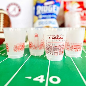 University of Alabama Campus Skyline Frosted Roadie Cup 10 Pack ...