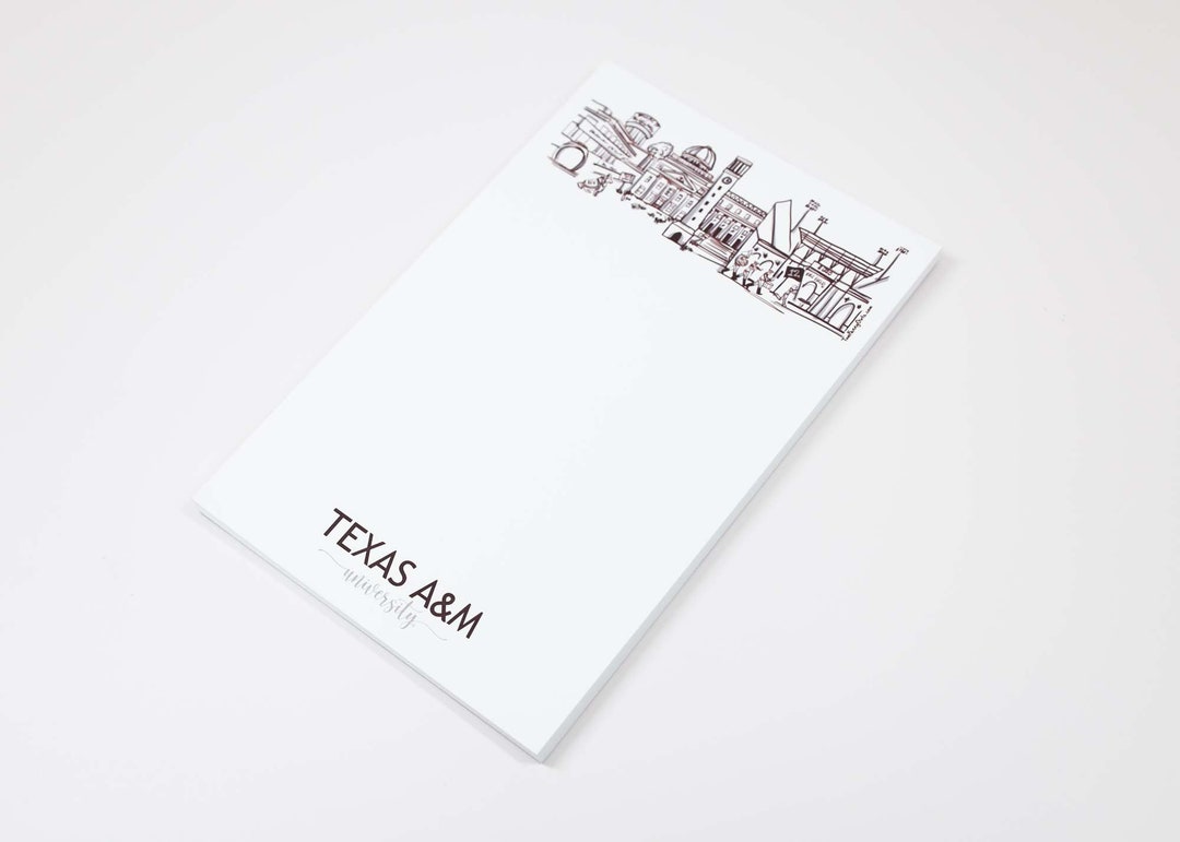 University of South Carolina Campus Skyline Notepad - Columbia - Etsy