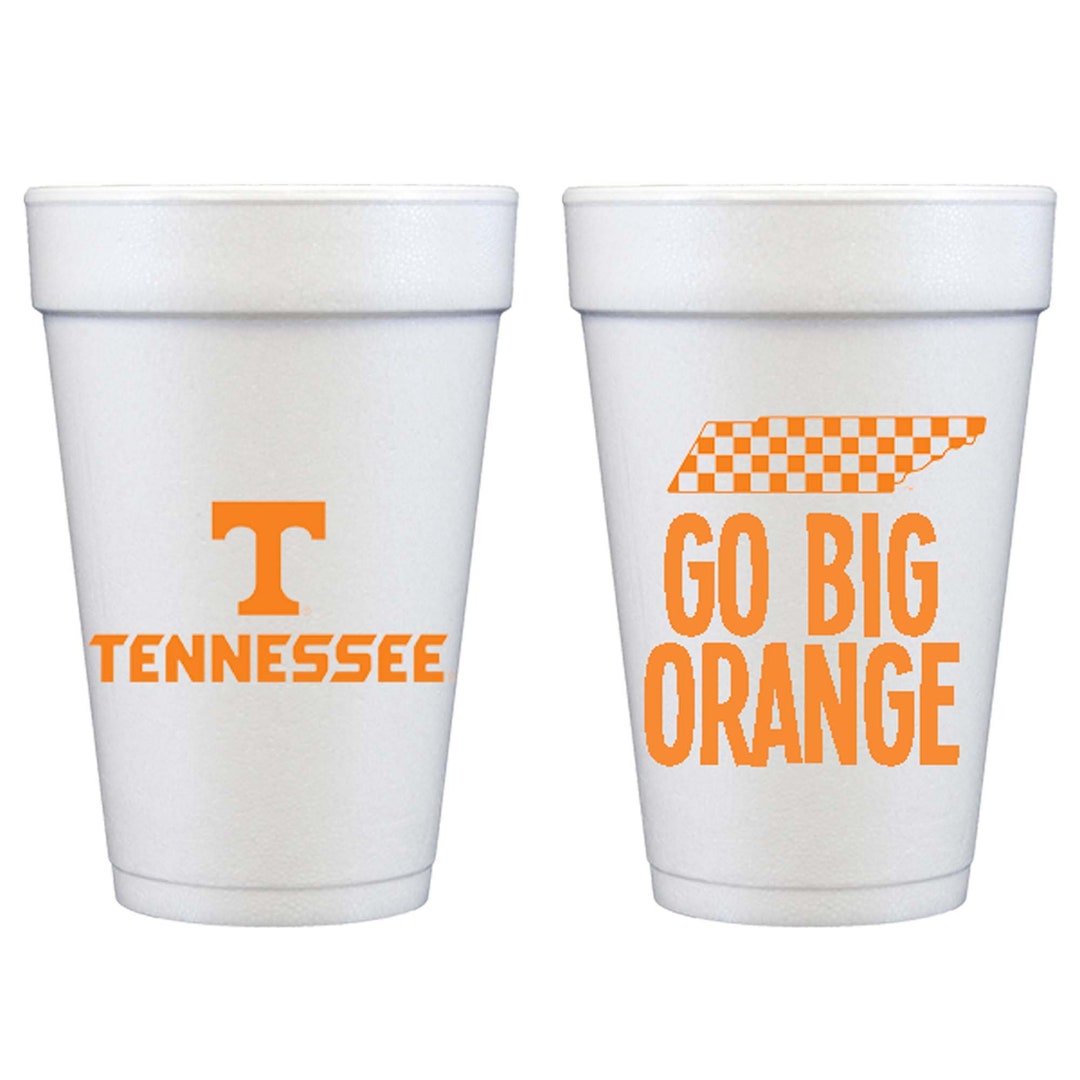 University of Tennessee - Logo/go Big Orange {foam Cup 10 Pack} - Etsy