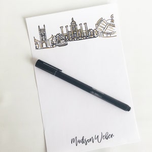 Personalized Notepad Set {university of South Carolina Skyline ...