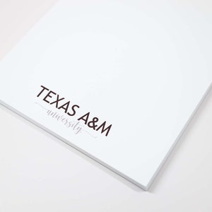 Texas A&M University Campus Skyline Notepad – College Station - Etsy