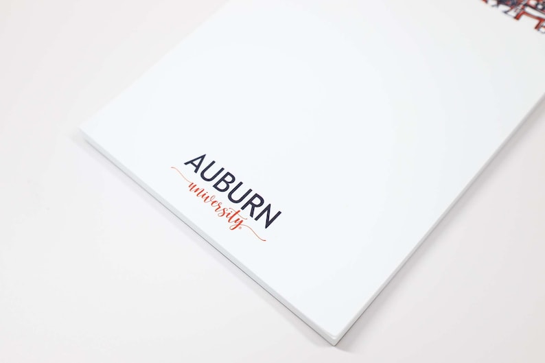 Auburn University Campus Skyline Notepad - Auburn, Alabama - Etsy
