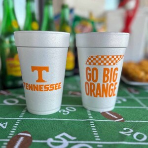 University of Tennessee - Logo/go Big Orange {foam Cup 10 Pack} - Etsy