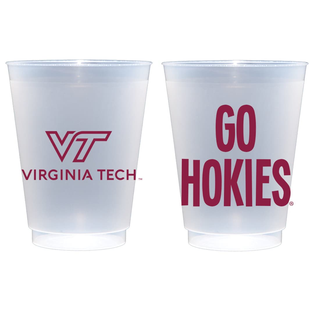 Virginia Tech University - GO HOKIES {frosted Roadie Cup 10 Pack} - Etsy