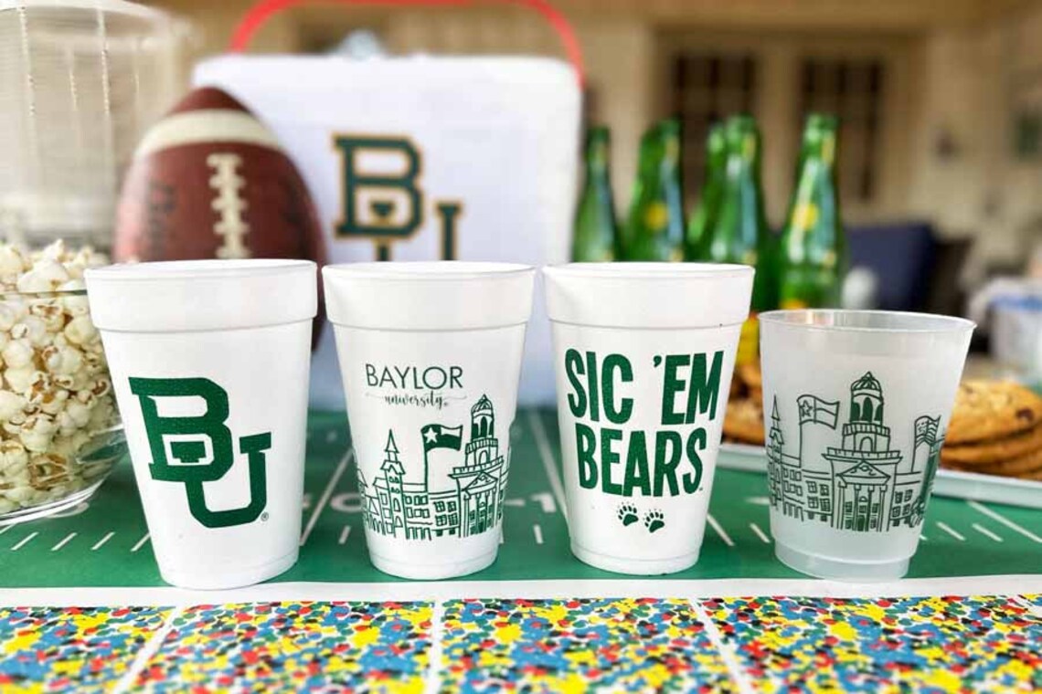 Baylor University Campus Landmarks Frosted Roadie Cup 10 Pack - Etsy