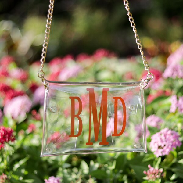 Clear Purse Monogram - Etsy