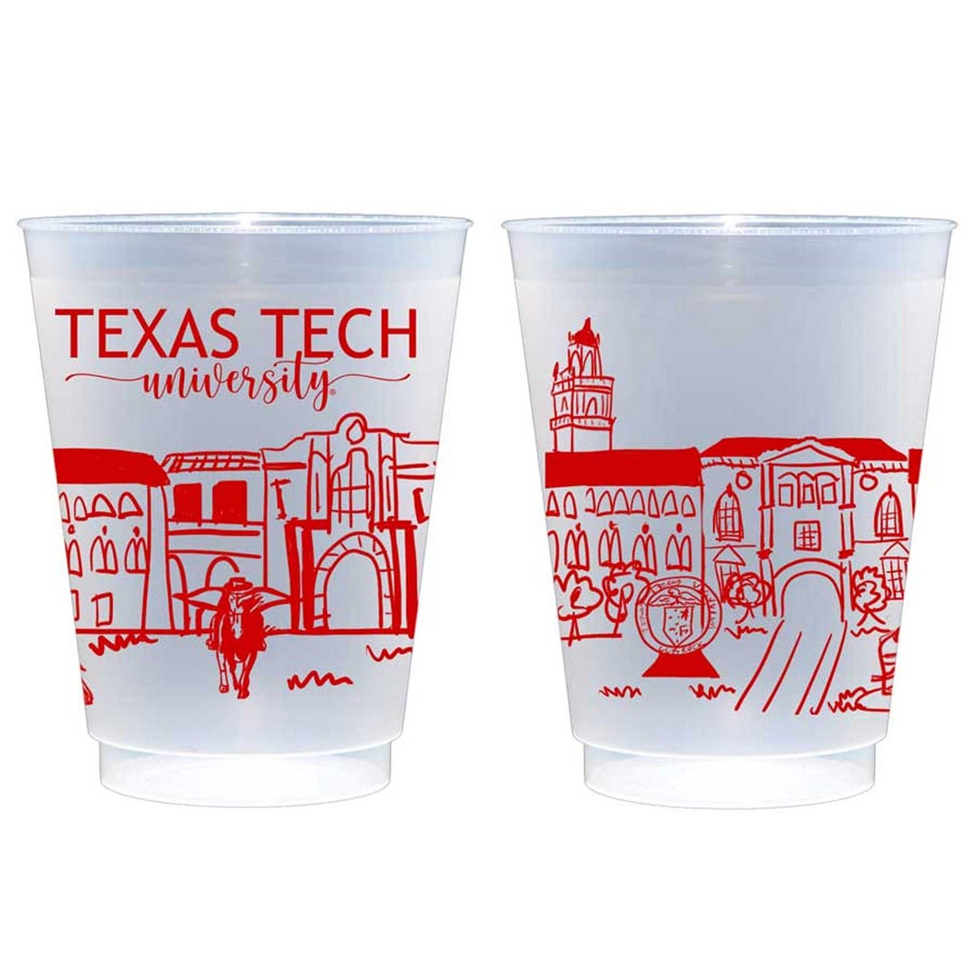 Texas Tech University Campus Landmarks Frosted Roadie Cup 10 Pack - Etsy