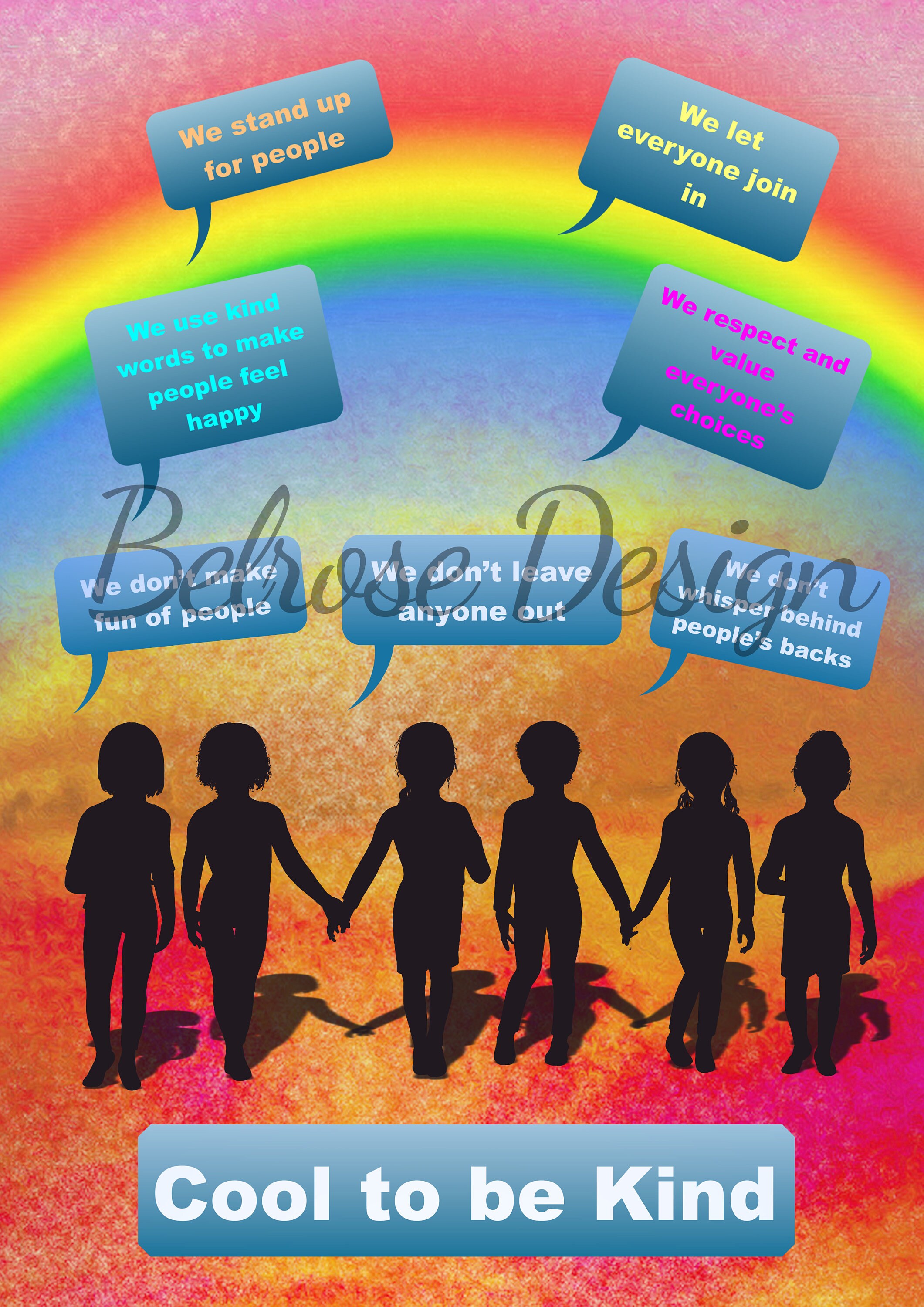 Cool to Be Kind Poster Anti-bullying Poster Classroom - Etsy UK