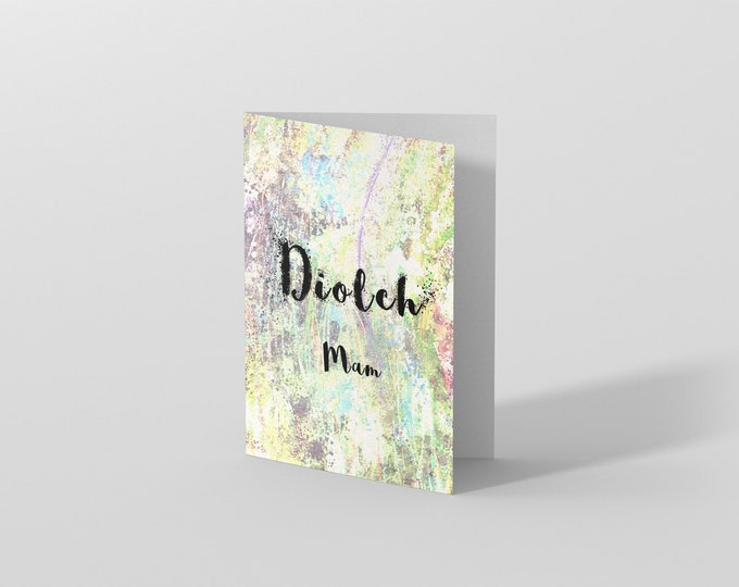 Welsh Thank You Card, Diolch Yn Fawr Mawr Card, Diolch Card, Welsh ...