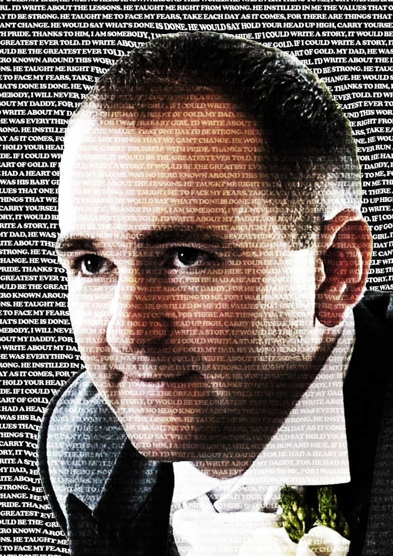 Custom Wedding Portrait Custom Word Portrait Wedding Vows - Etsy UK