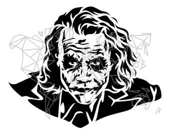 Joker stencil | Etsy