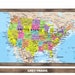 Detailed Pushpin USA Map | 36" X 24" or 24" X 18" - Etsy Canada