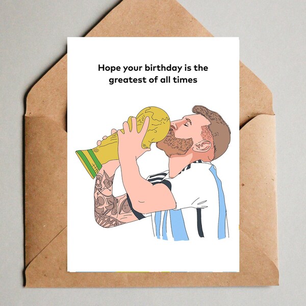 Lionel Messi Football Card - Etsy