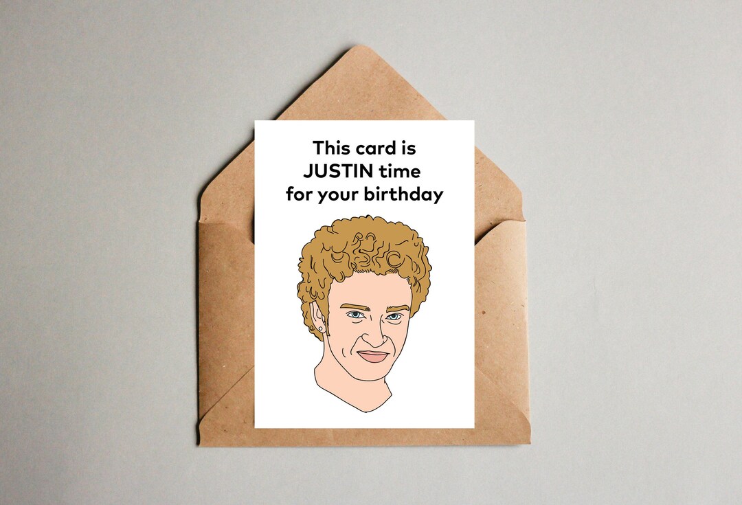 Digital Download Nsync Love Birthday Card Justin Timberlake - Etsy