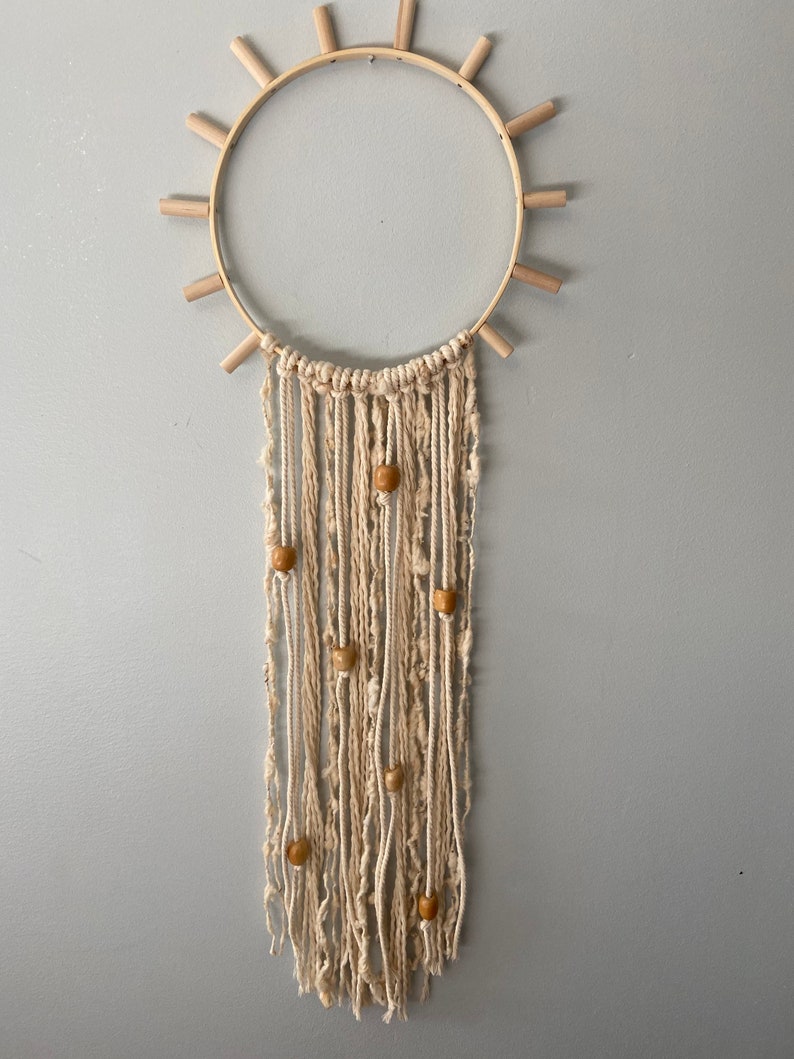 SOLAR Sun Macrame Dreamcatcher Boho Home Decor Wall Hanging - Etsy