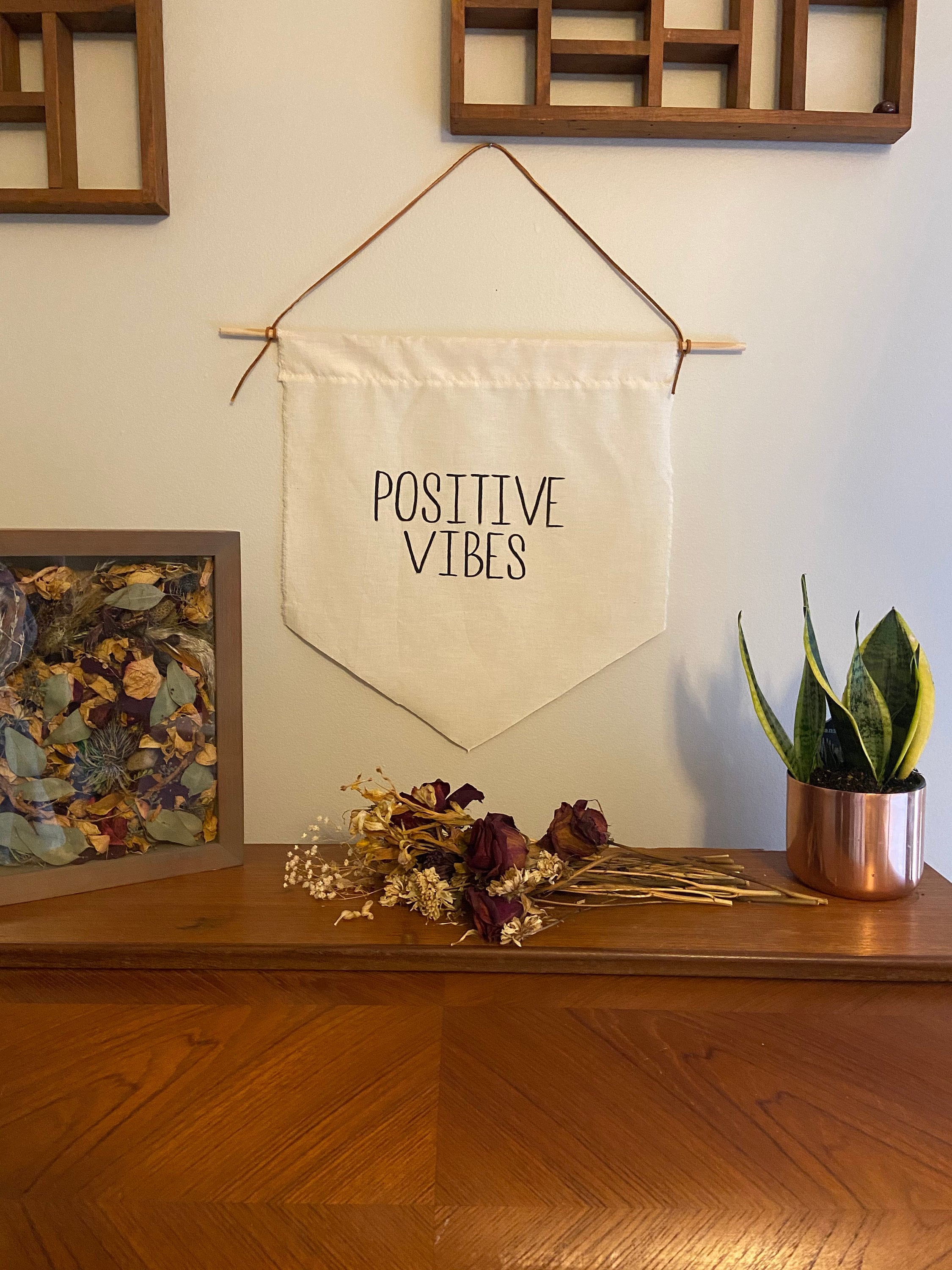 Friendly Reminder Banners Wall Art Wall Hanging Simple Boho | Etsy