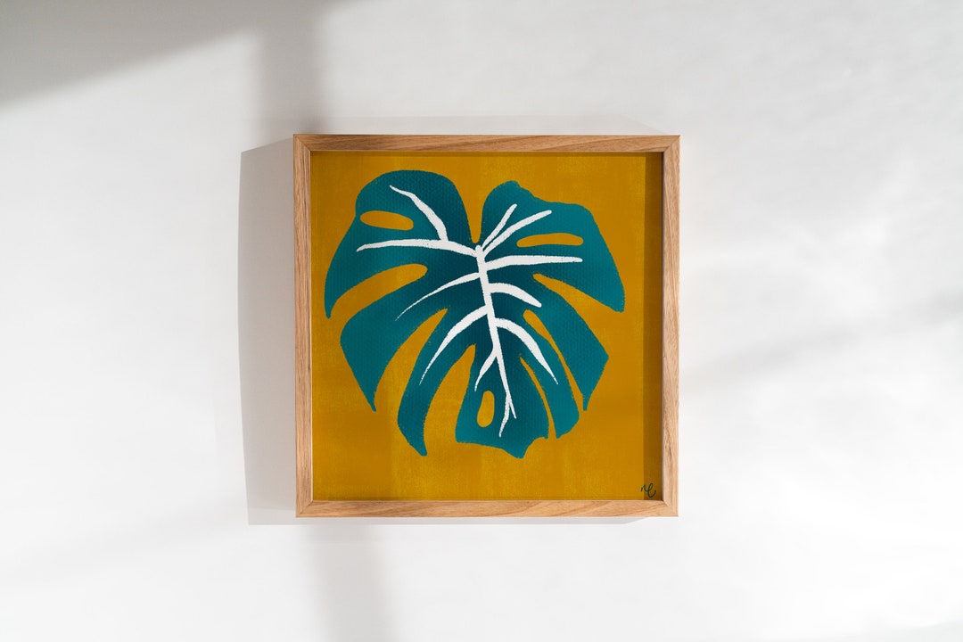 Palm Leaf Drawing, Digital Download - Etsy