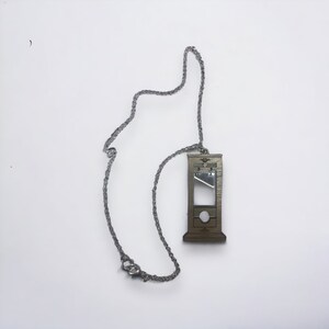 Wooden Guillotine Pendant Necklace - Etsy