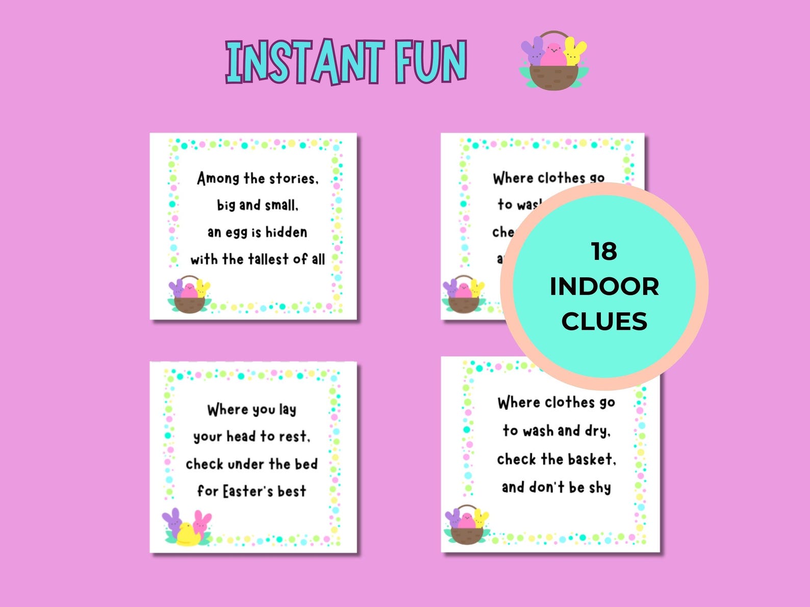 Outdoor Easter Scavenger Hunt for Kids, Egg Hunt, Spring Egg Hunt ...