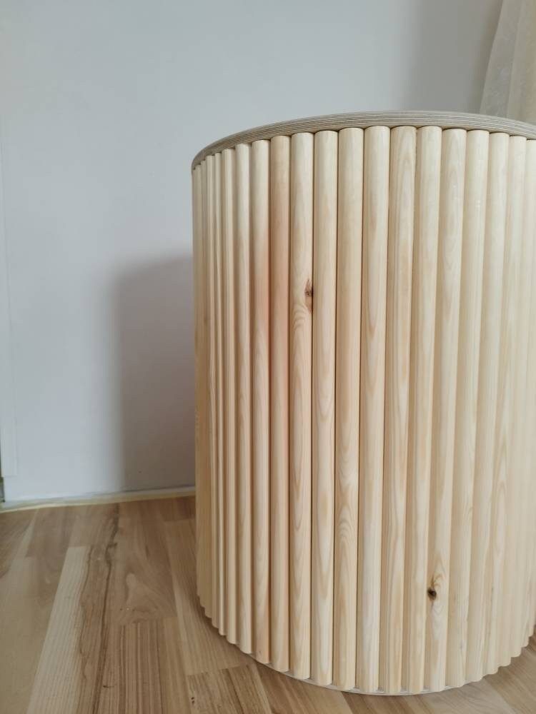 Handmade Round Wood Platform, Coffee Table, Standing Table, Raw ...