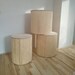 Handmade Round Wood Platform, Coffee Table, Standing Table, Raw ...