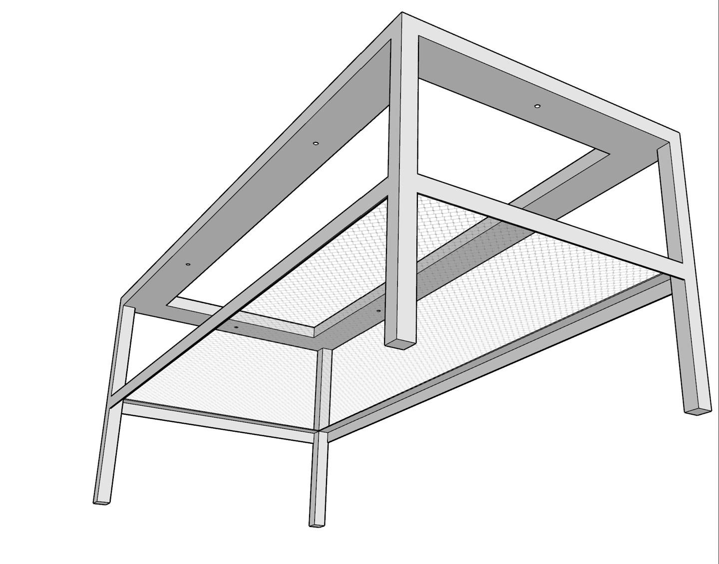 Metal Mesh Bench Base, Design Furniture Frame Legs, Shoe Rack With ...