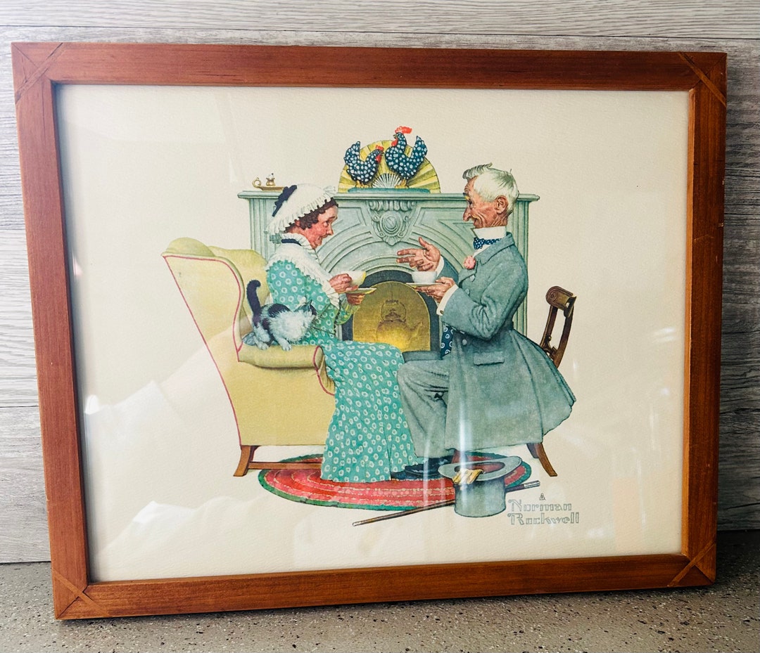 Vintage Framed Norman Rockwell Print - Etsy