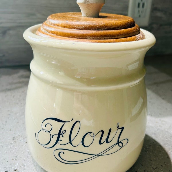 Ceramic Flour Canister - Etsy