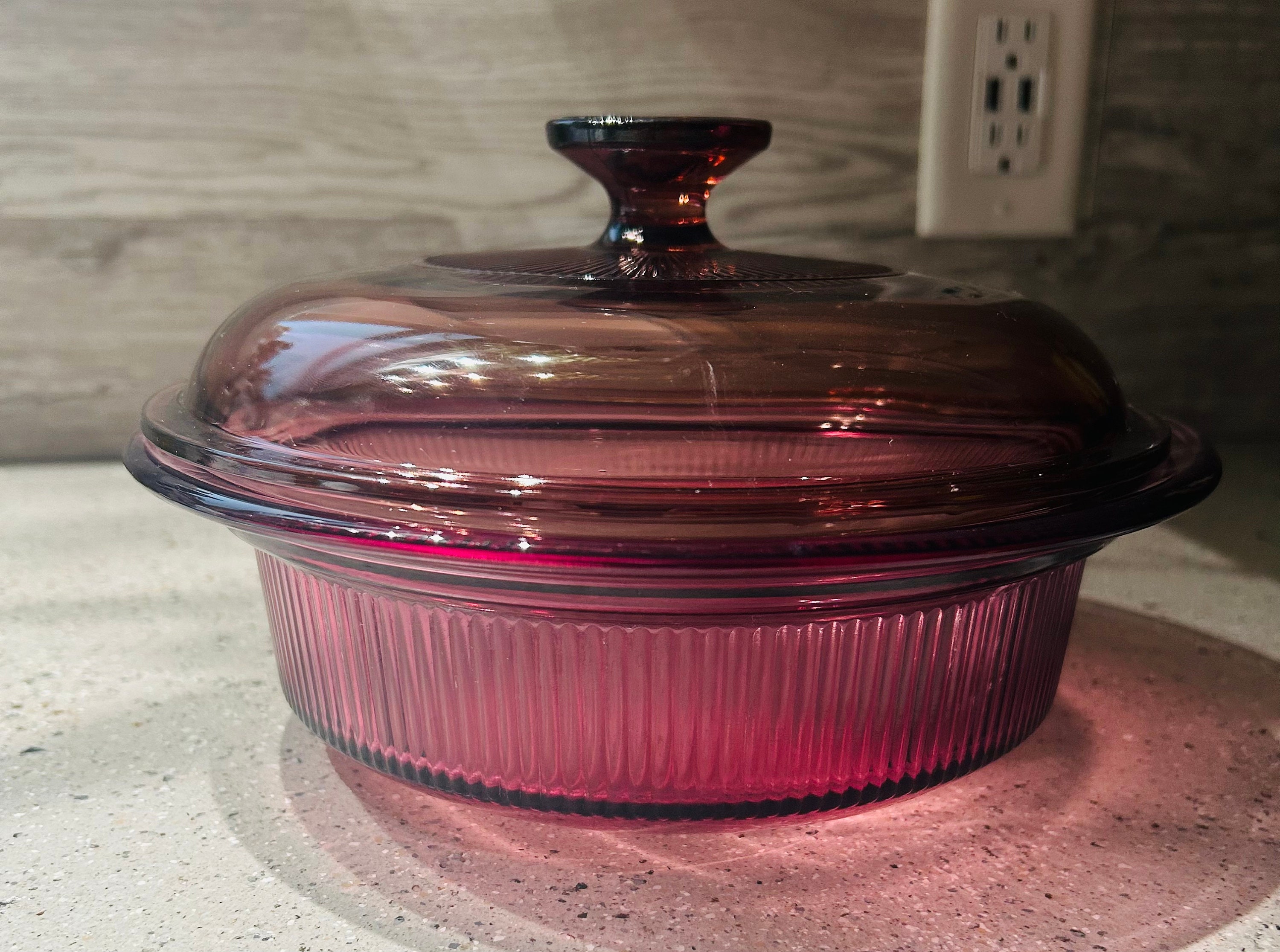 Vision Corningware V-31-B 1qt. Baking Dish Plum Colored - Etsy