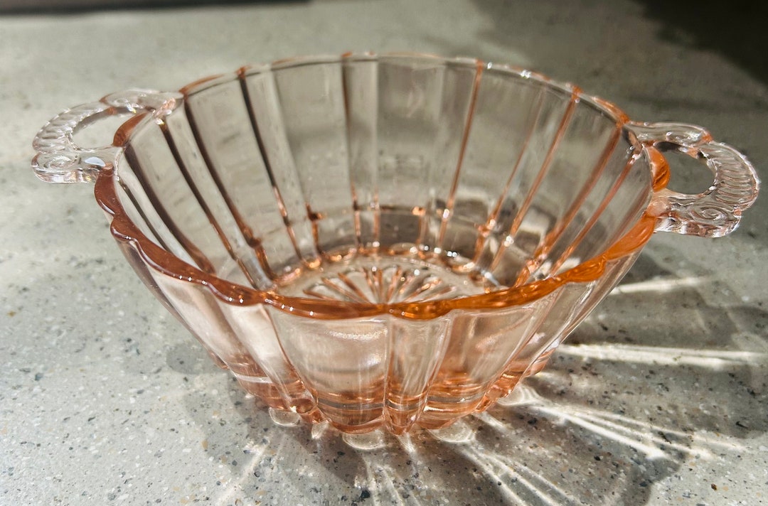 Pink Depression Candy Dish - Etsy