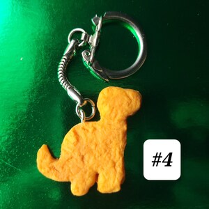 Dino Nugget Keychain Polymer Clay Food Chicken Nugget Dinosaur T-rex ...