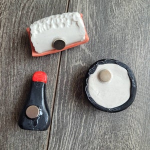 Lot 3 Magnet Fridge Magnetic Board Sushi Gift Bento Sashimi Maki ...