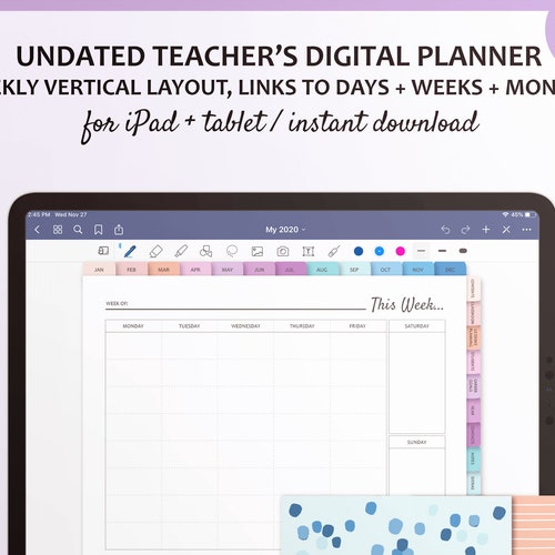 DIGITAL Cornell Notebooks in Portrait Categorize Your Notes | Etsy