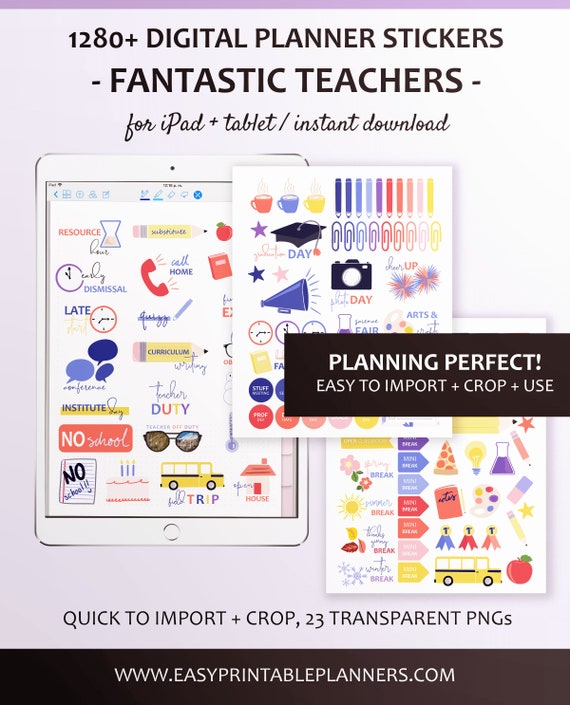 Digital Teacher Planner Stickers at Amanda Rowan blog
