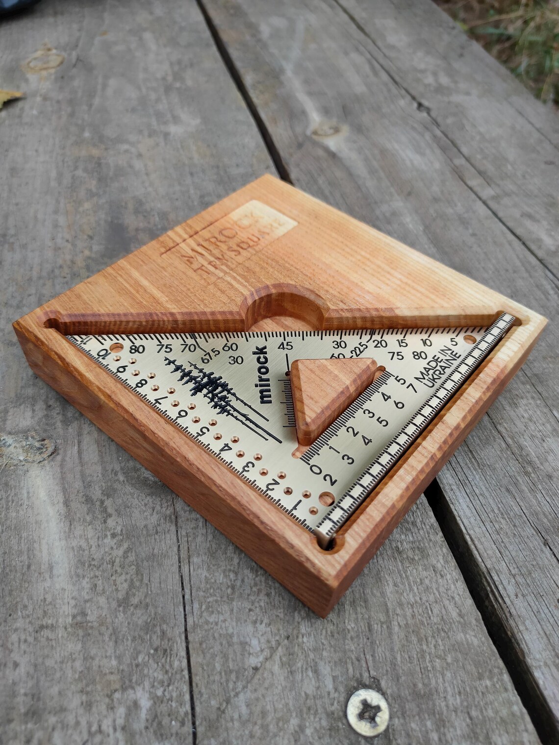 Mirock Square Metric Brass 120mm - Nice Gift for Woodworker - Etsy