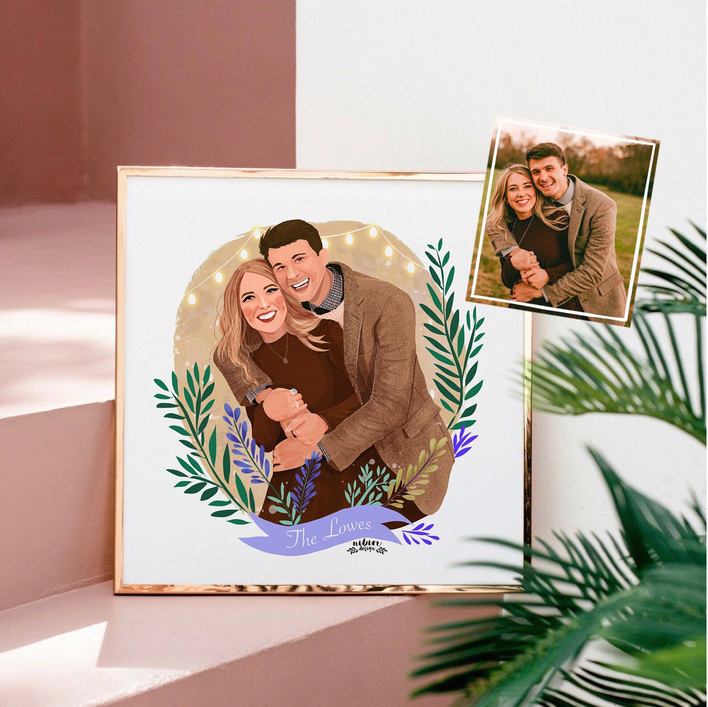 Personal Portrait Illustration Portrait From Photo Portrait of a Girl ...