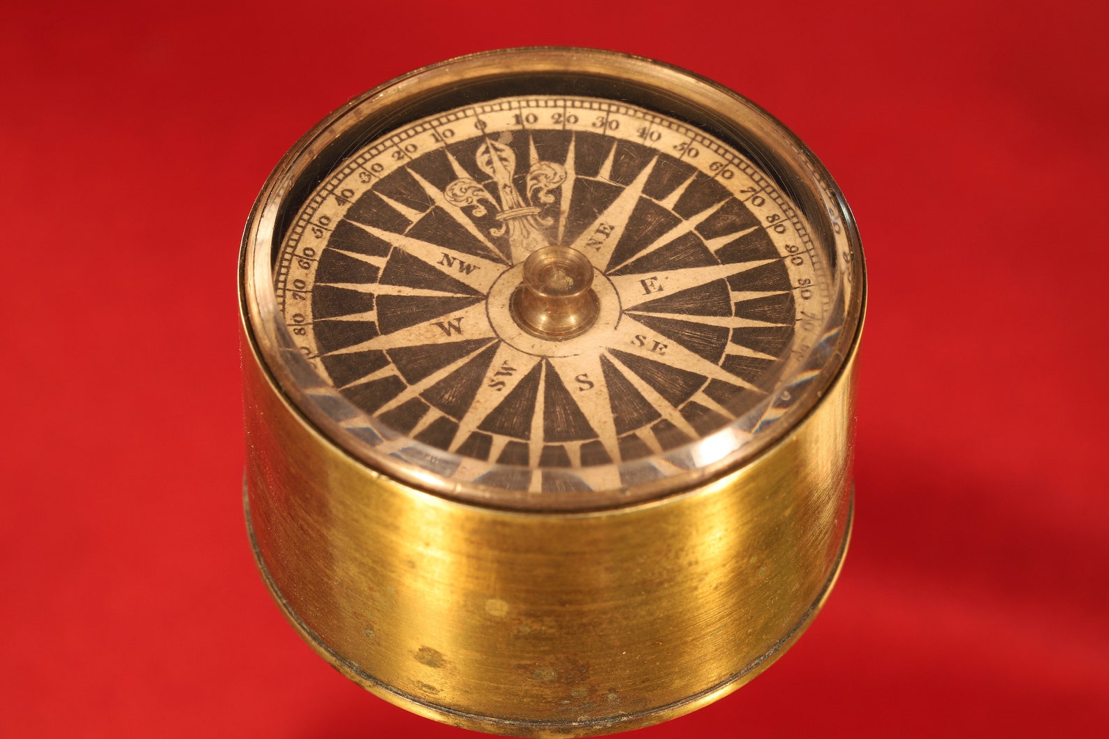 Georgian Gimballed Mariners Compass in Elm Deck Case C1800 - Etsy UK