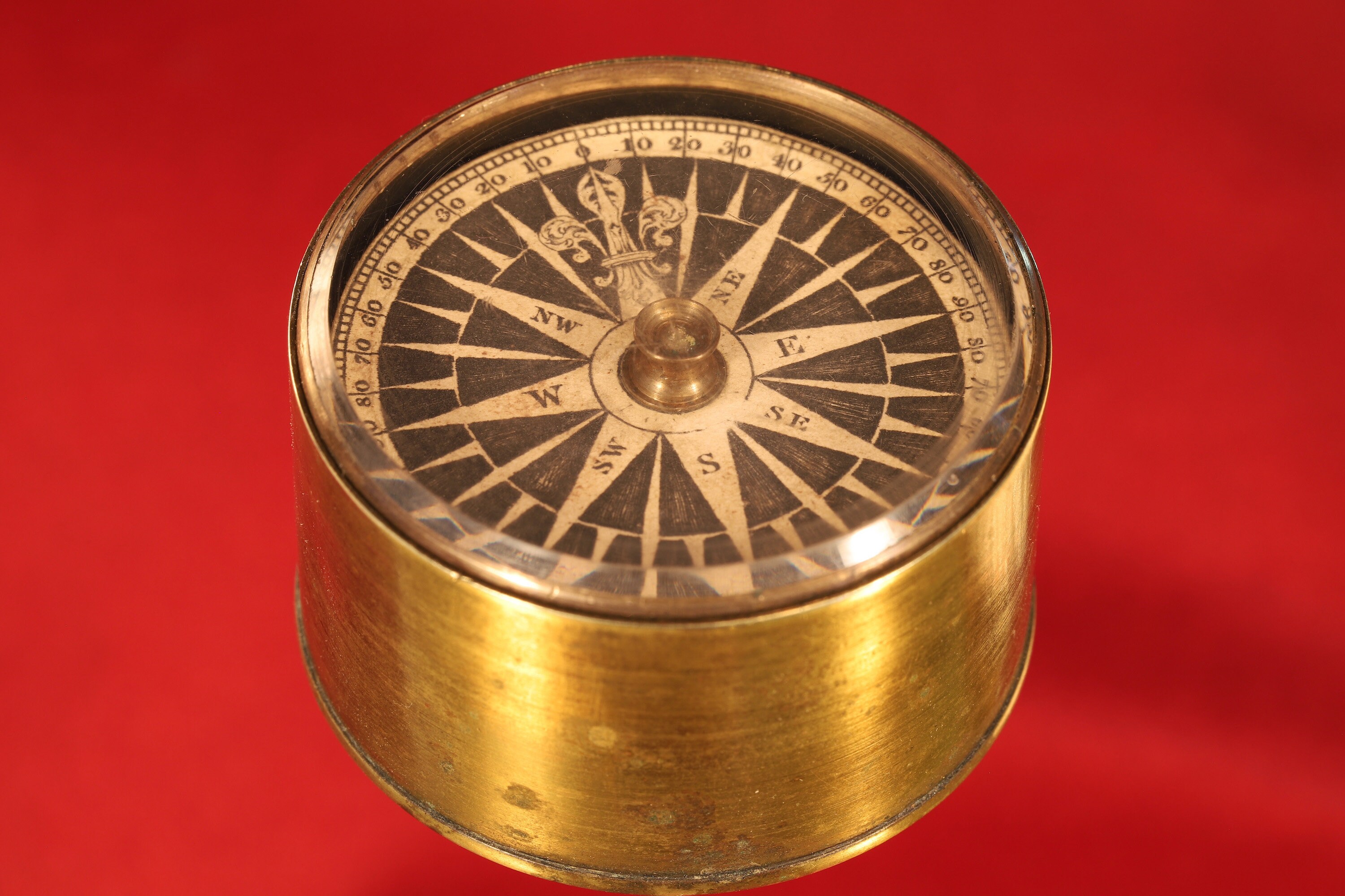 Georgian Gimballed Mariners Compass in Elm Deck Case C1800 - Etsy UK