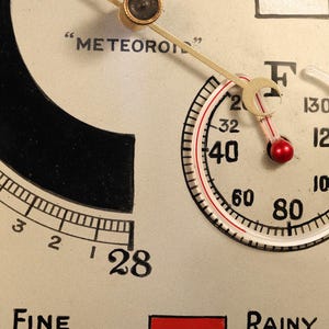 Very Unusual Art Deco Aneroid Wall "meteoroid" Barometer by Lufft C1935 ...