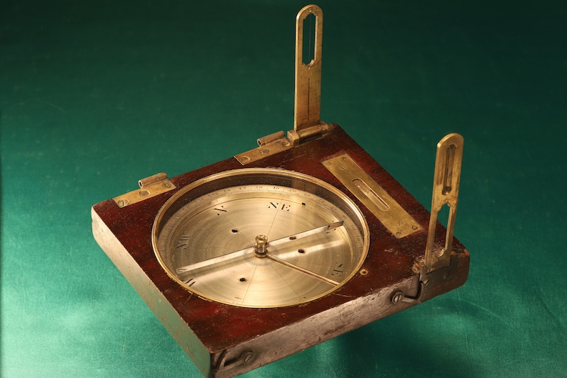 Unusual & Very Large Antique Surveying Compass C1850 - Etsy