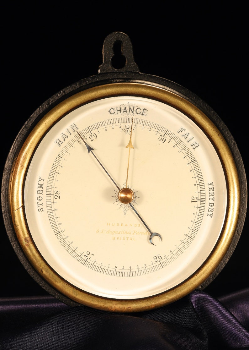 Antique Bulkhead Barometer Retailed by Husbands, Bristol C1880 - Etsy