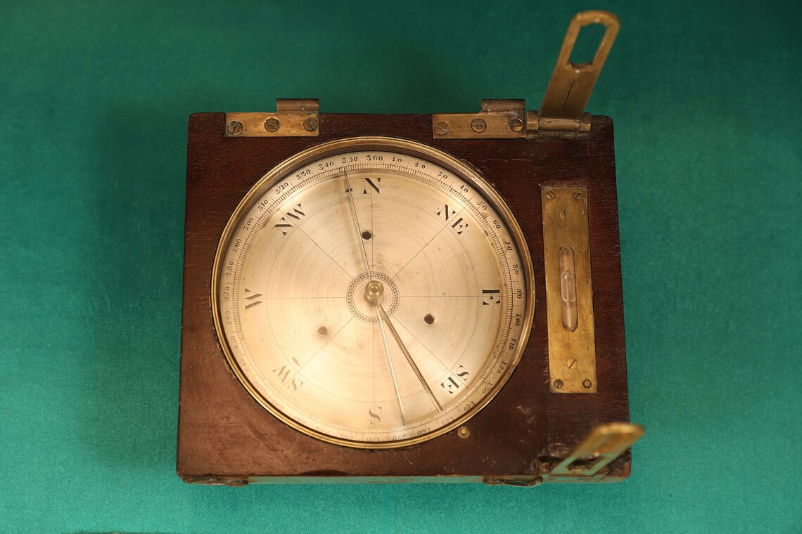 Unusual & Very Large Antique Surveying Compass C1850 - Etsy