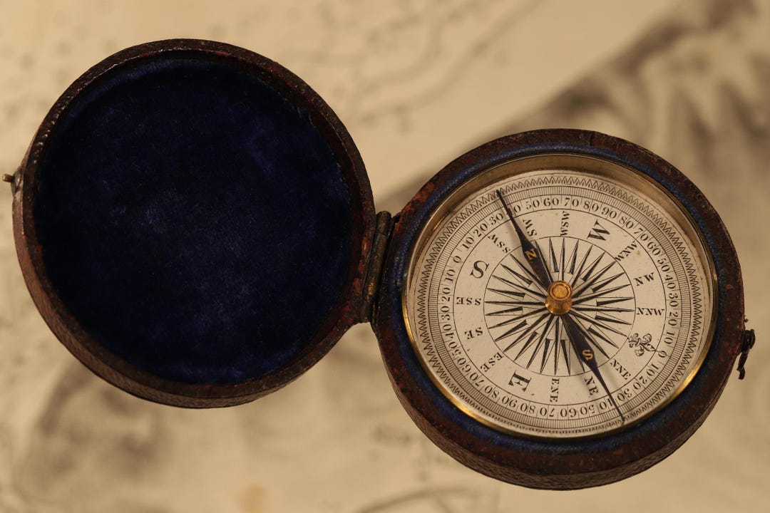 Victorian Pocket Compass by Barker C1860 - Etsy