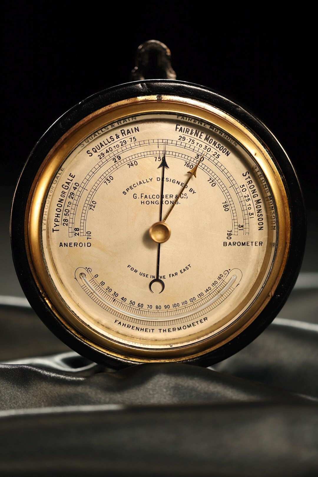 Antique Aneroid Marine Barometer by Falconer C1890 - Etsy