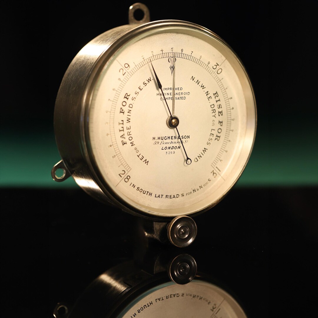 Antique Chart Table Barometer No 3289 by Hughes & Son C1880 - Etsy