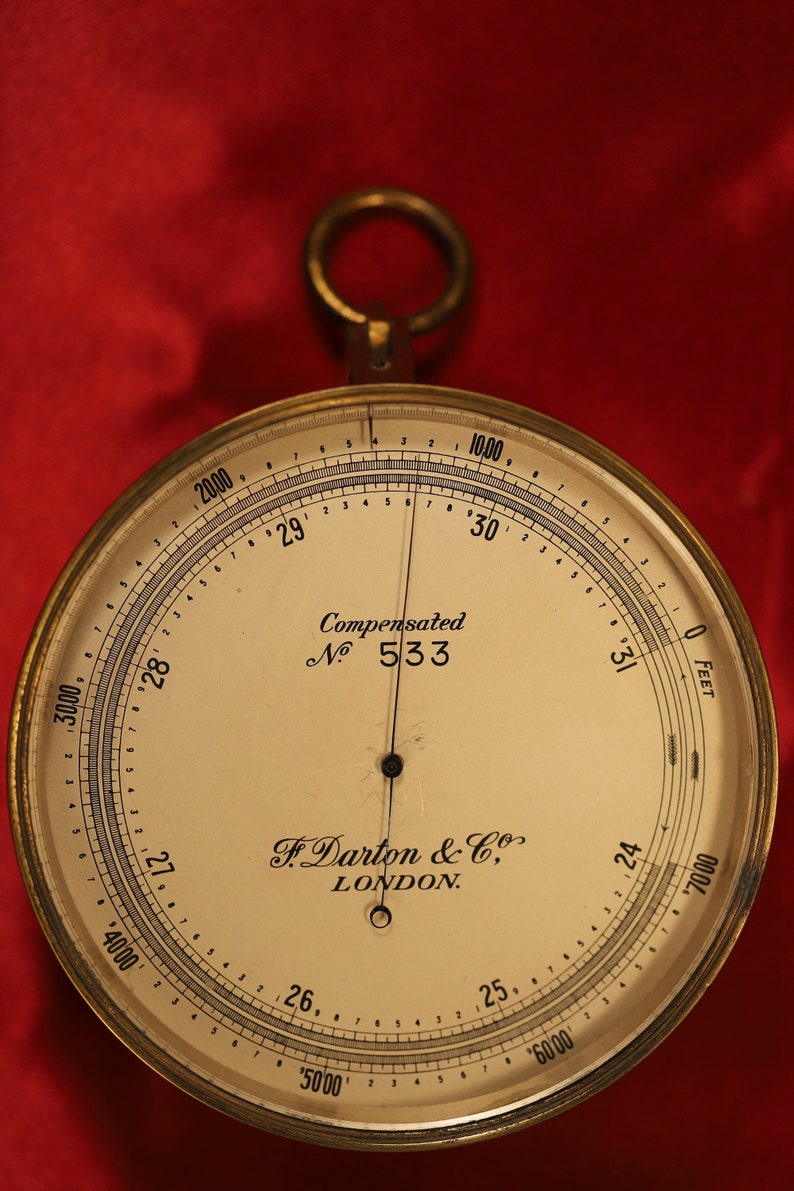 Antique Military Issue Barometer Altimeter No 533 by Darton C1890 - Etsy