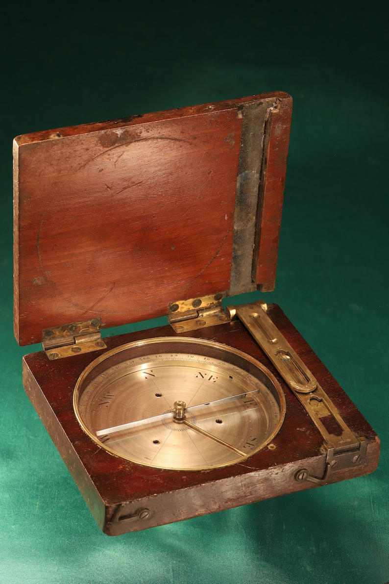 Unusual & Very Large Antique Surveying Compass C1850 - Etsy