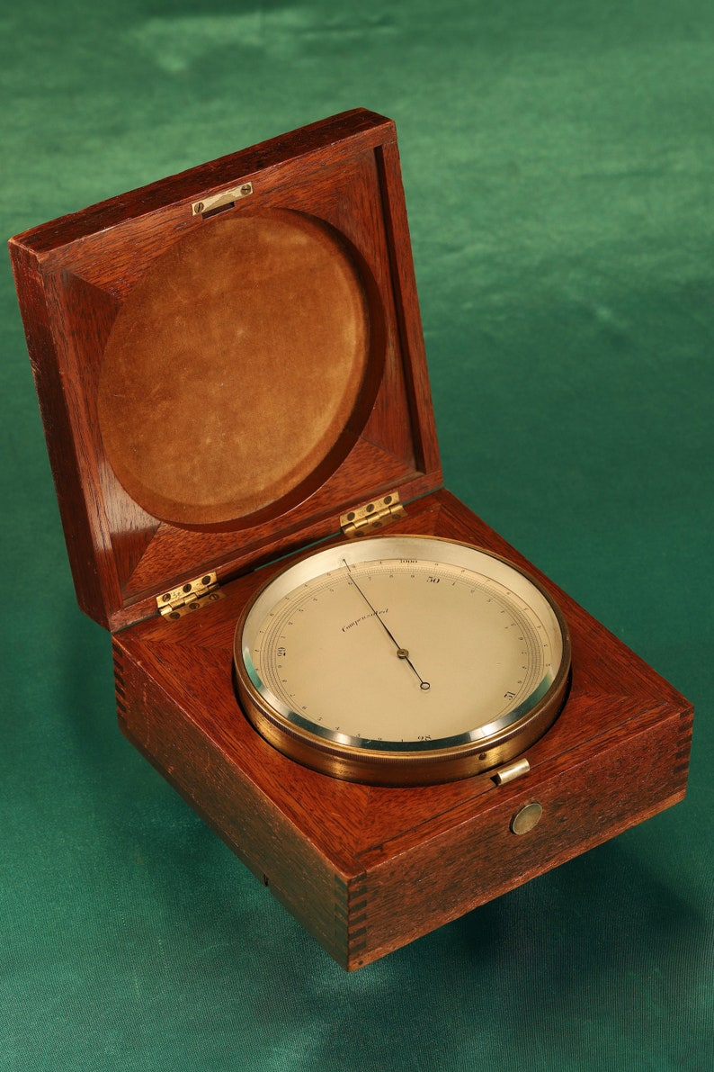 Unusual Expedition or Chart Table Aneroid Barometer by Short & Mason ...