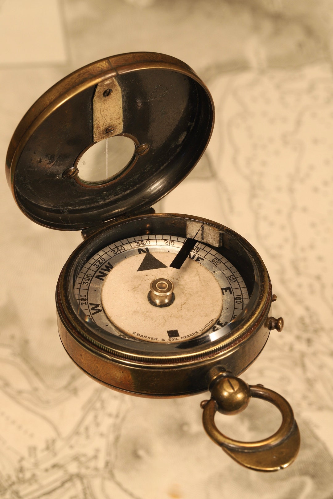 Antique Officers Night Marching Compass by Francis Barker C1895 - Etsy