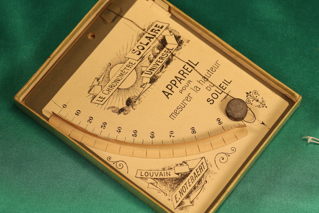 Antique Clinometer to Measure Height of Sun by Notebaert, Louvain ...